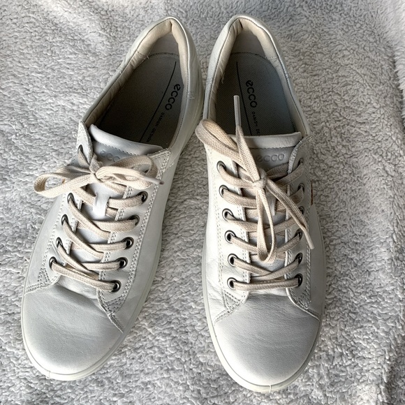 Ecco | Shoes | Ecco Soft Leather Lace Up Sneaker Euro 4 Us 1 | Poshmark